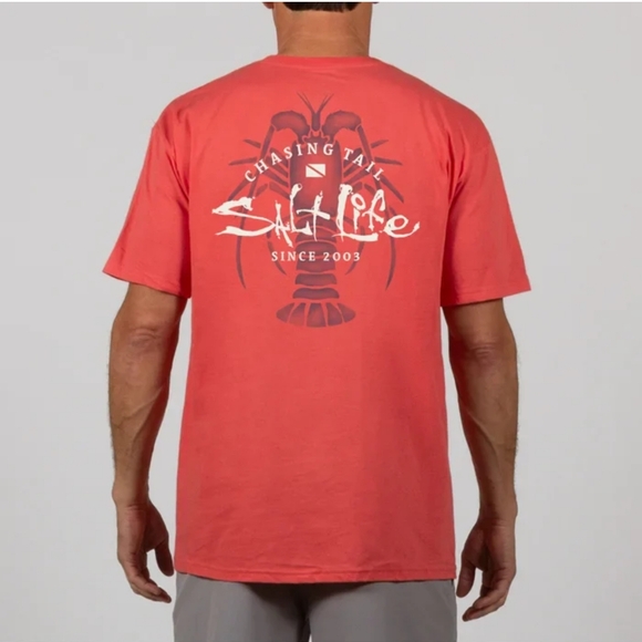 Salt Life | Shirts | 1 Salt Life Chasing Lobster Tail Pocket Tee Color ...